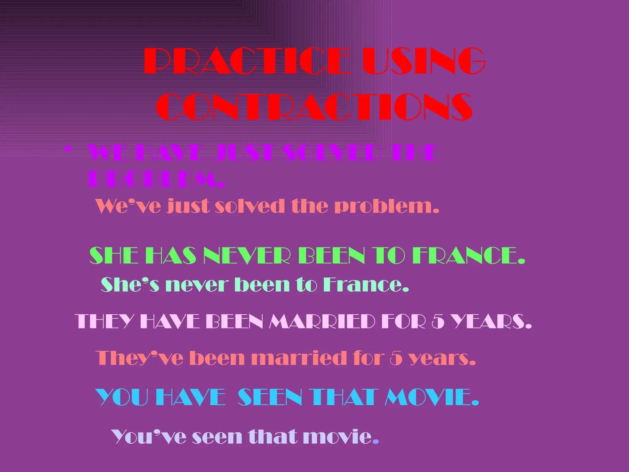 Grammar Presentation :The Present Perfect Tense | PPT