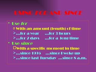 Grammar Presentation :The Present Perfect Tense | PPT