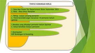 contoh persentasi pencapaian kerja saat test | PPT