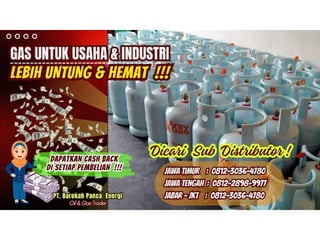 LEBIH HEMAT !!! Distributor Gas LPG | +62 812-3036-4780 | PPTX