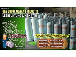 LEBIH HEMAT !!! Distributor Gas LPG | +62 812-3036-4780 | PPTX