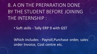 pre- intership programm project on cost and work accounting 2-3 | PDF
