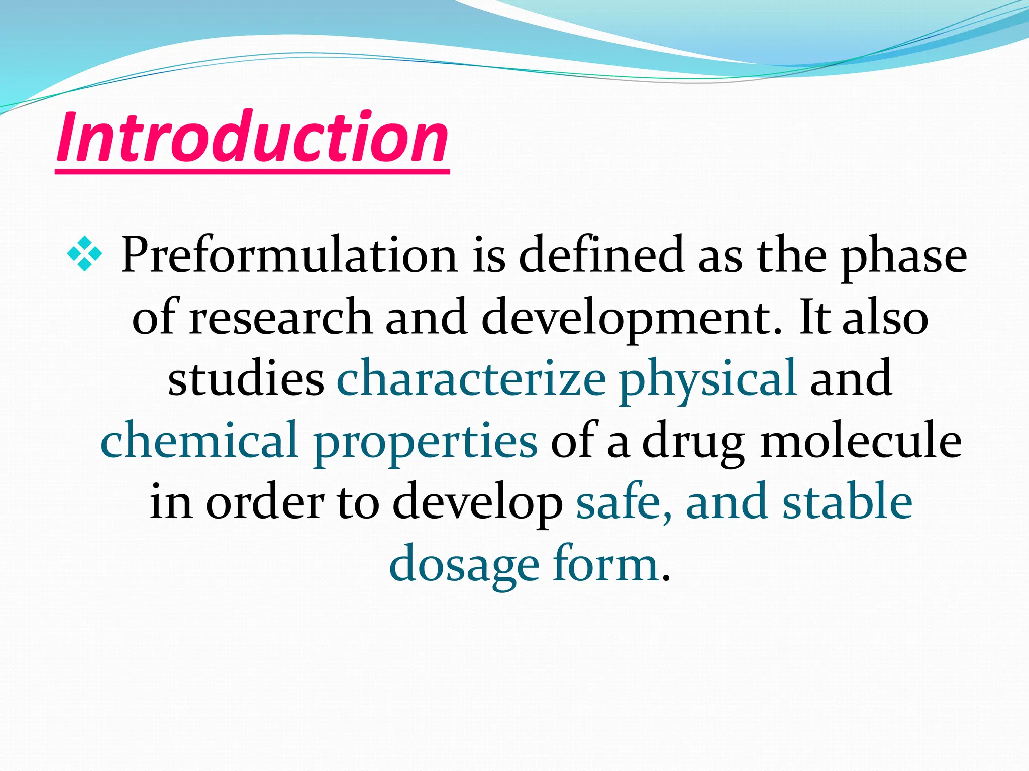 ''Preformulation Studies'' || Industrial Pharmacy _1 | PDF