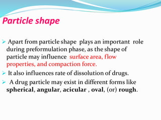 ''Preformulation Studies'' || Industrial Pharmacy _1 | PDF