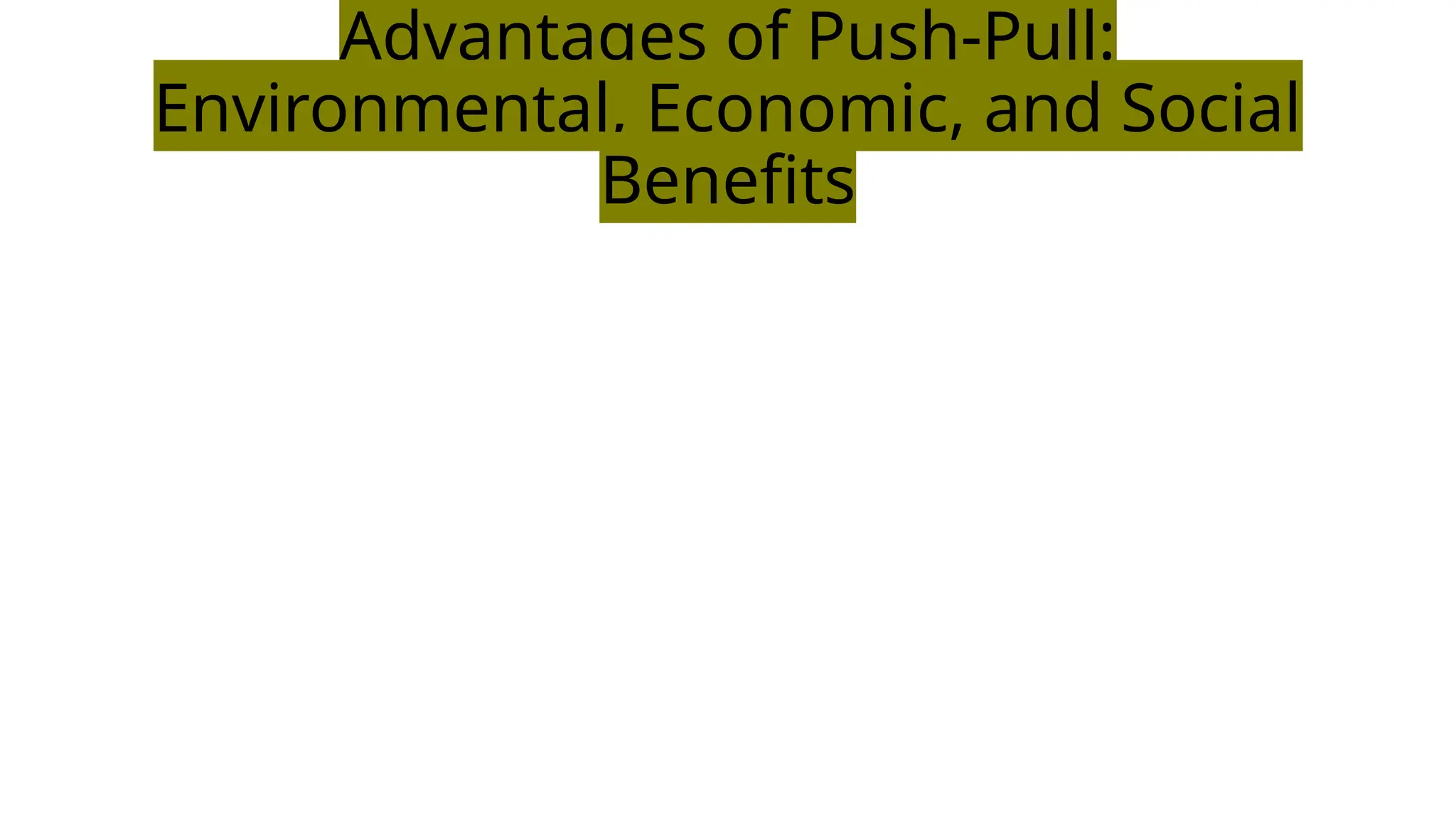 Push and pull in integrated pest management | PPTX