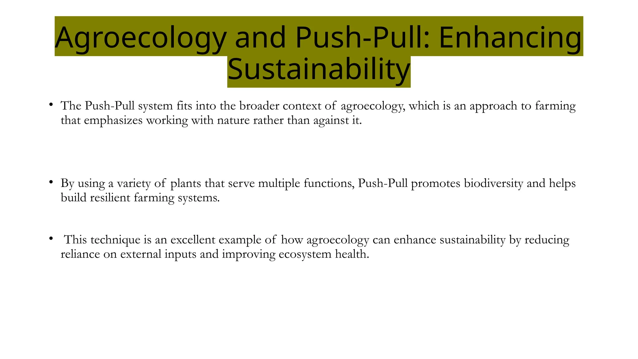 Push and pull in integrated pest management | PPTX