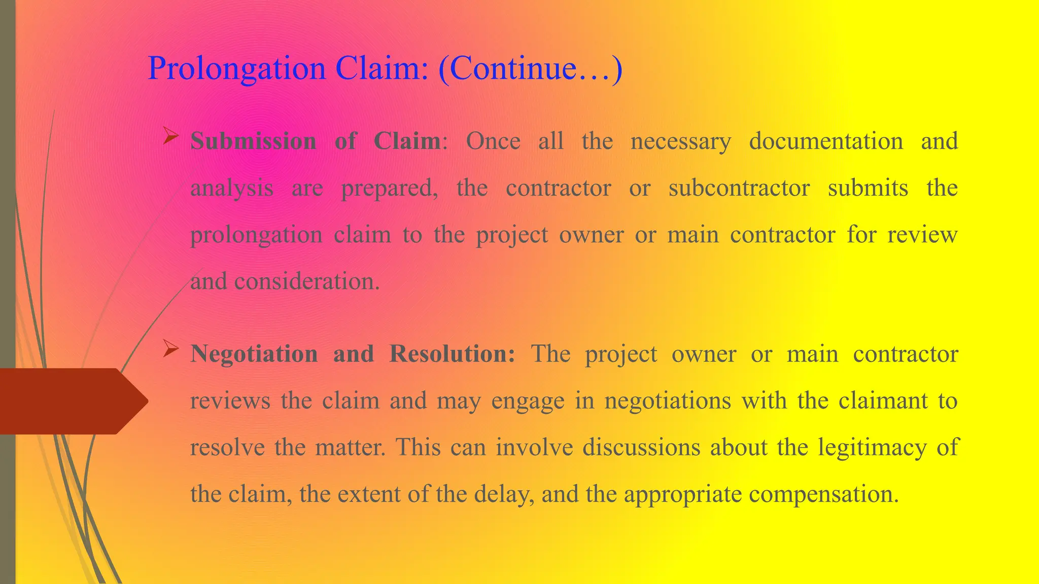 Prolongation, specific Procedures and key | PPTX | Business | Business ...