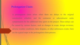 Prolongation, specific Procedures and key | PPTX | Business | Business ...