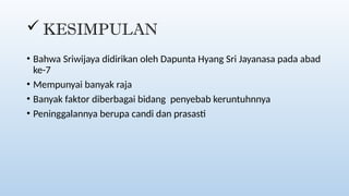 penjabaran sejarah yang ada di indonesia | PPT