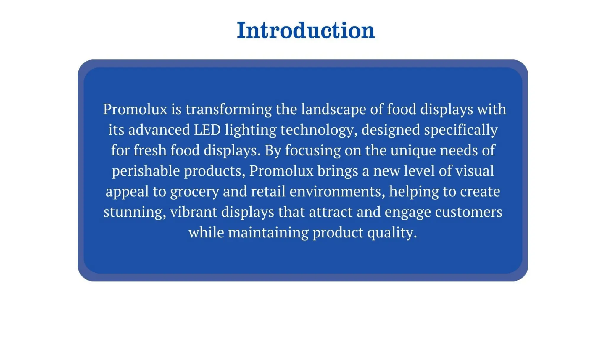 Revolutionizing Fresh Food Displays with Promolux LED Lighting: A Visual Merchandising ...