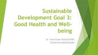 Sustainable development goal 3 good health.pptx