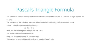 Binomial theorem in number theorem of Discrete Mathematics | PPTX