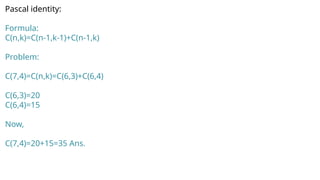 Binomial theorem in number theorem of Discrete Mathematics | PPTX