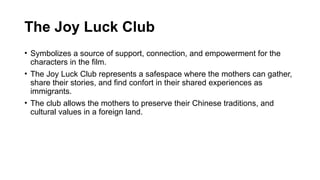 The Joy Luck Club Presentation - Theme analysis | PPTX