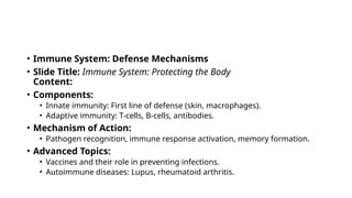 Presentation systems of human body and.. | PPT