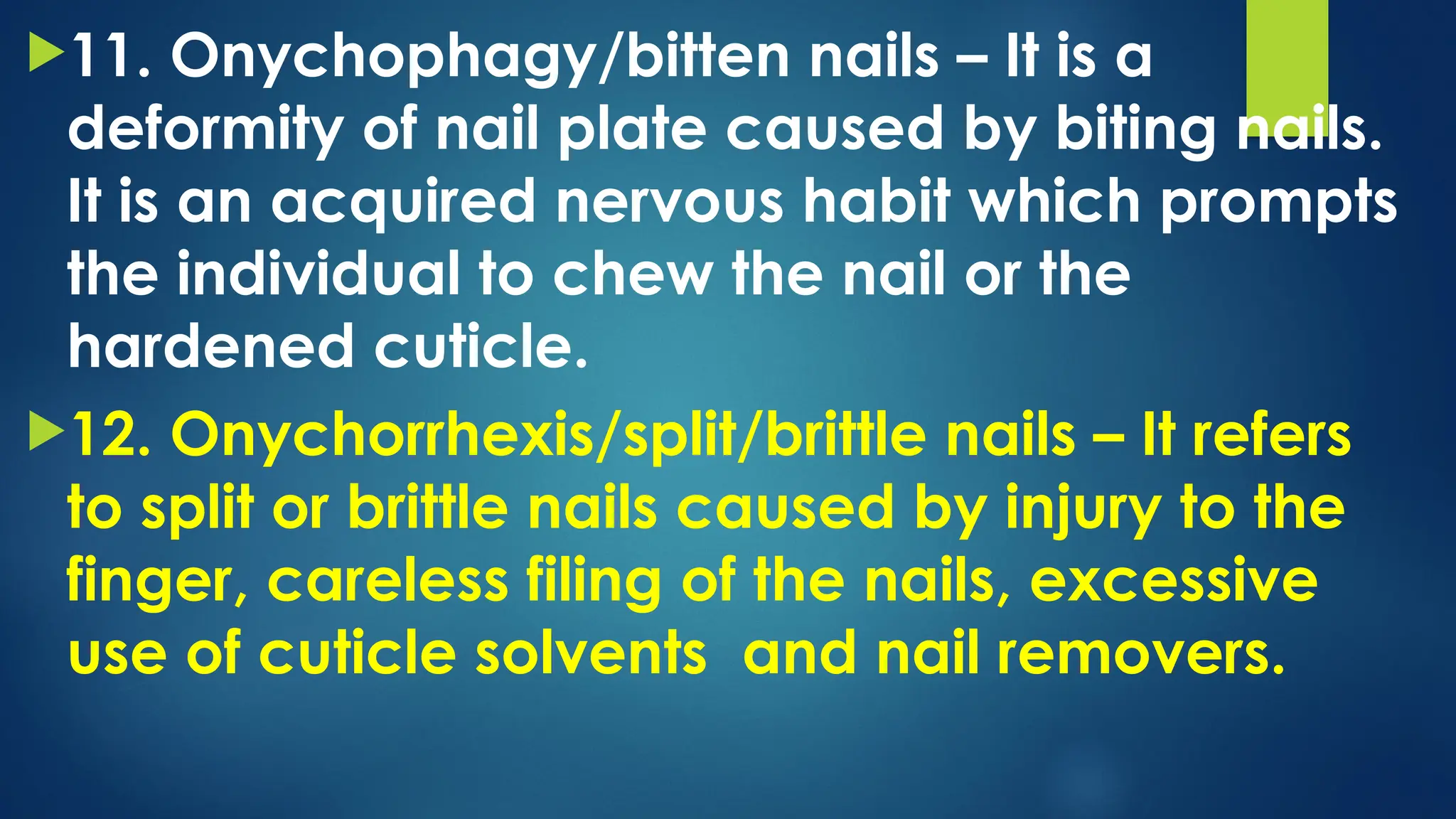 For Grades 8/9/10 and 11Nail Diseases and Disorders | PPT