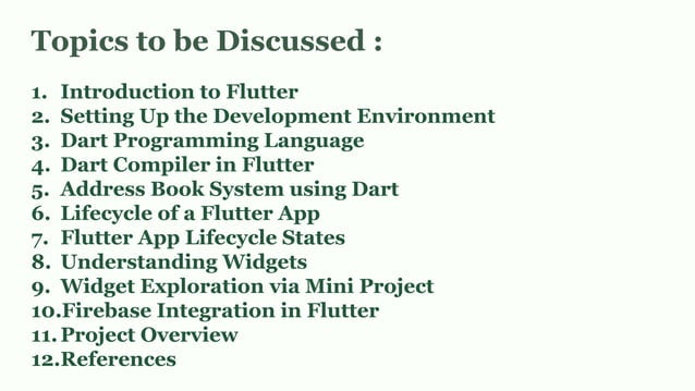 flutter framework presentation android app development | PPTX