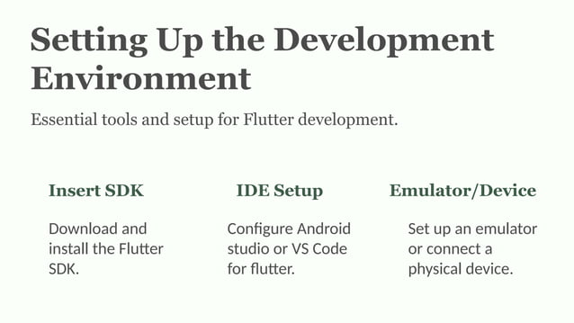 flutter framework presentation android app development | PPT