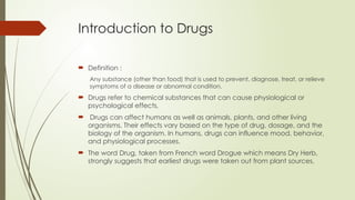 Presentation of drugs and drug receptor mechanisms | PPT