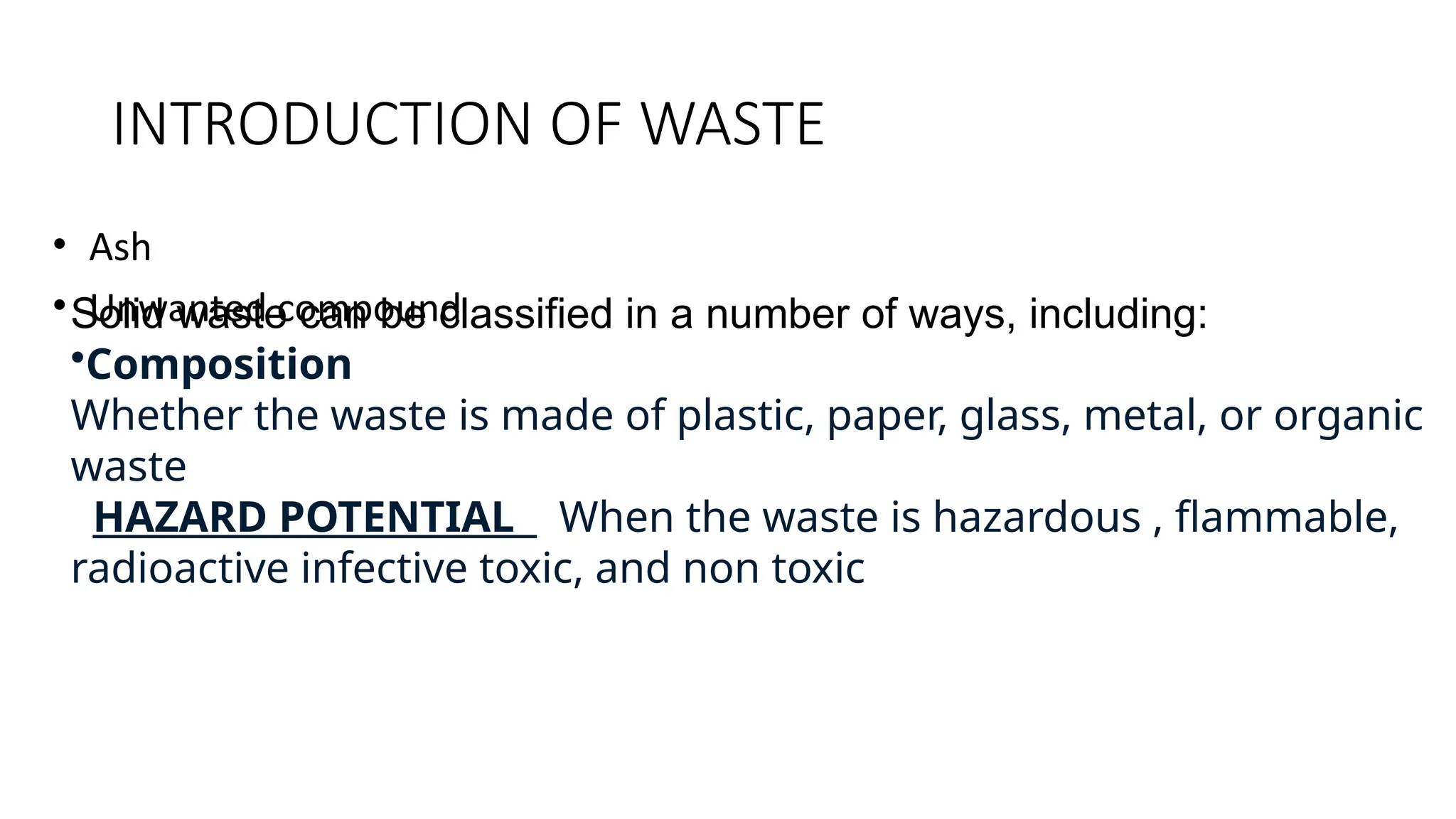 Presentation on solid waste and its managment | PPTX