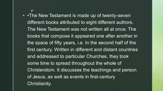 Introduction of world Religions. Christianity | PPT