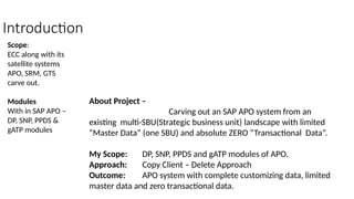SAP APO Carve Out Implementation Plan.pptx