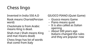 Chess Basics and Fundamentals for Kids 101 | PPTX