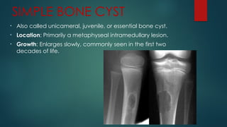 Bone tumors-fibrous dysplasia,simple bone cyst,aneurysmal bone cyst | PPT