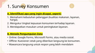 Analisis Kebutuhan Konsumen dan Kepuasan Konsumen | PPTX