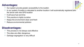 Presentation 1. an lot based smart dustbinpptx | PPTX