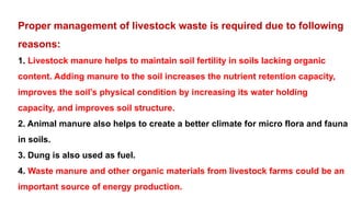 livestock waste management by Ramakrishna C .pptx