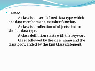 basic concepts of object oriented programming | PPT