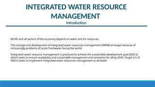 IWRM (Integrated Water Resource Management) | PPTX