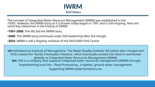 IWRM (Integrated Water Resource Management) | PPTX