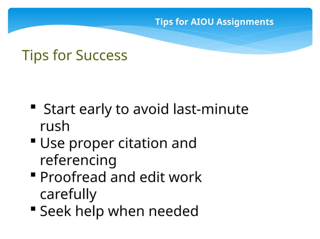 aiou assignments ,tips,guides .how to write | PPTX