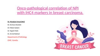 Presentation on breast cancer IHC markers | PPTX