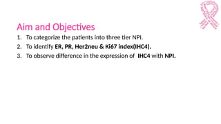 Presentation on breast cancer IHC markers | PPTX