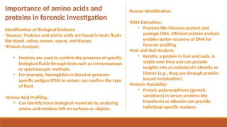AMINO ACIDS ( types and forensic importance) | PPTX