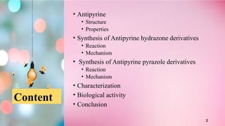Synthesis of Antipyrine drug and its derivatives.pptx