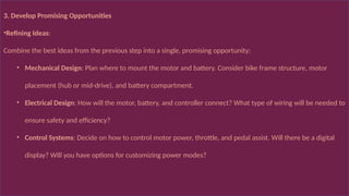 e bike presentation for mechatronics students | PPTX