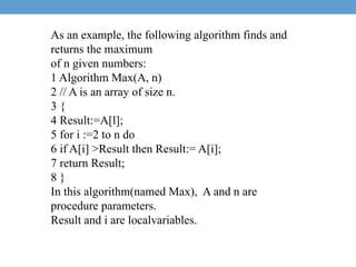 Presentation 1 on algorithm for lab progress | PPTX