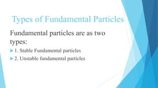 Presentation1 is about fundamental partical | PDF