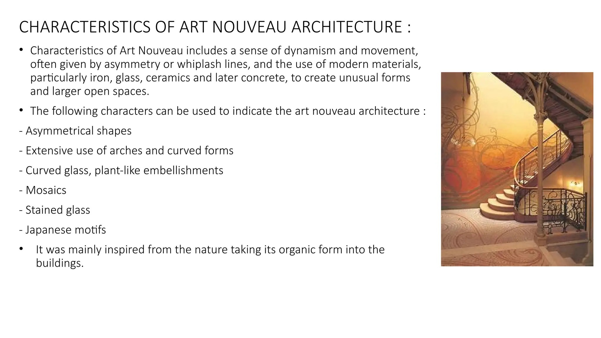 ART NOUVEAU ARCHITECTURE - history of architecture .pptx
