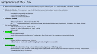 design of safer battery and BMS for automotive application | PPT