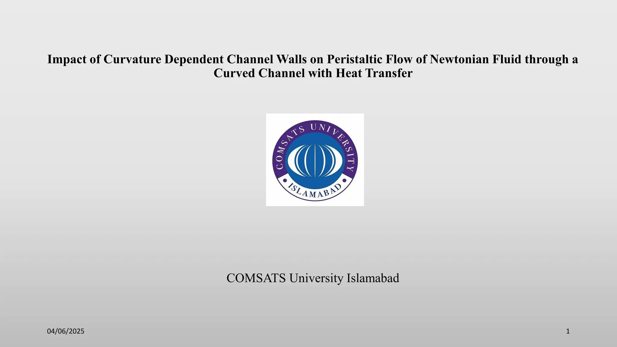 Impact of Curvature Dependent Channel Walls on Peristaltic Flow of ...