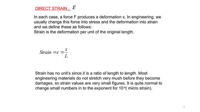 How to describe Engineering Stress, strain | PPTX