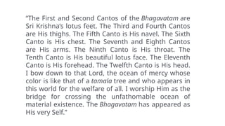 Srimad Bhagvatam introduction and canto 1 chaper 1 | PPT