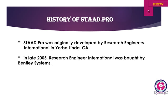 INTODUCTION TO STAAD.PRO. PPT [POWER POINT PRESENTATION] | PPTX