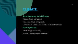 Physical and Human Geography of Kenya... | PPTX
