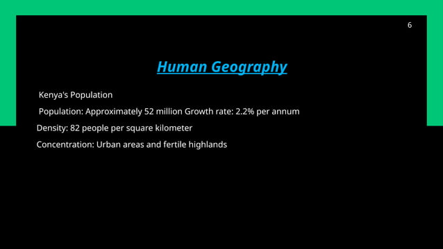 Physical and Human Geography of Kenya... | PPT
